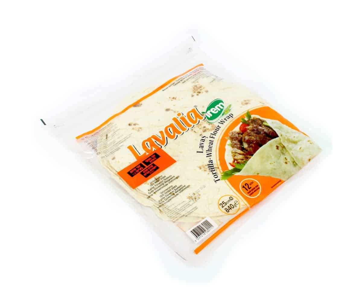 עלי טורטייה 840 גר' (קוטר 25) LAVALIA - כרמלה